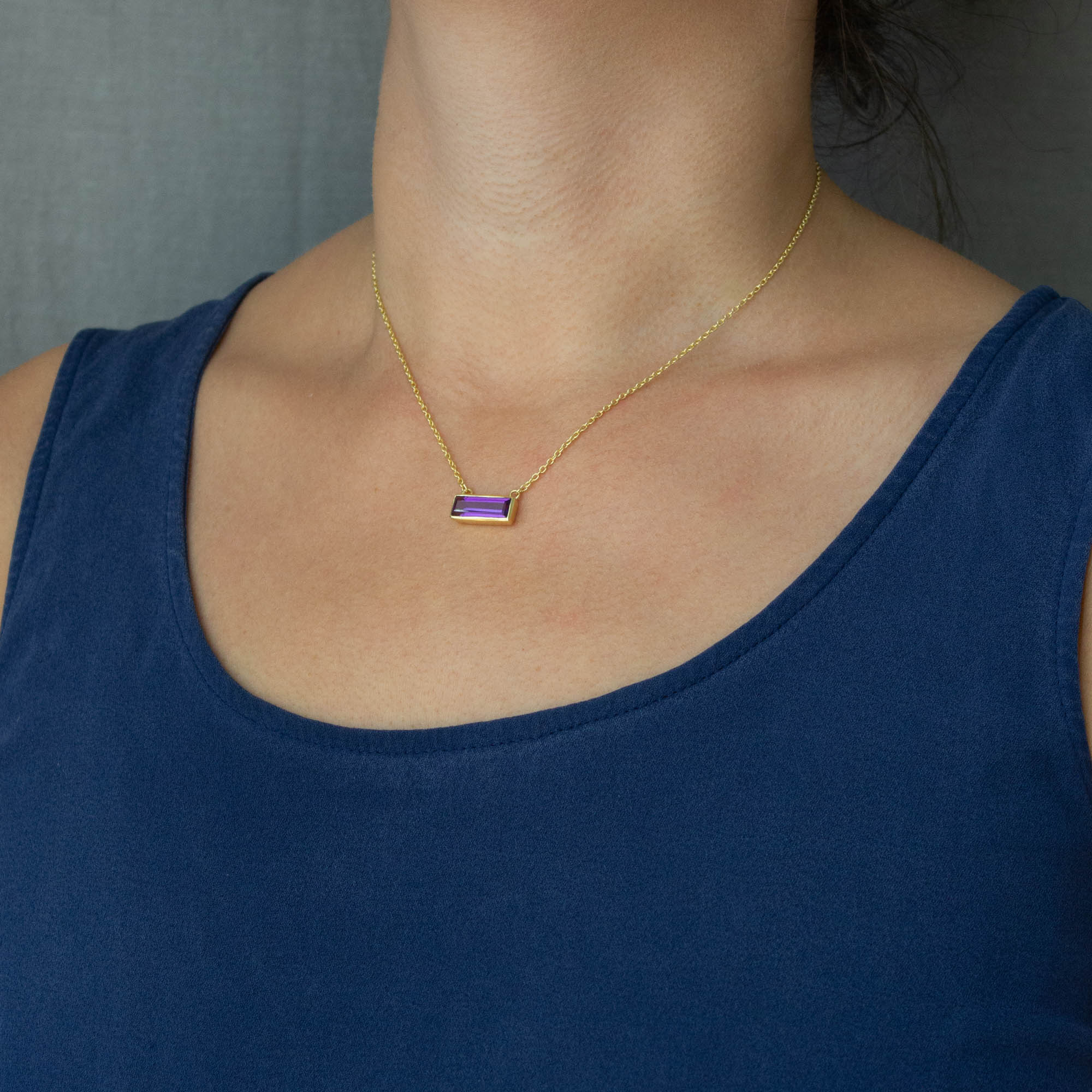Rectangular Gemstone Necklace – Beyond Biasa
