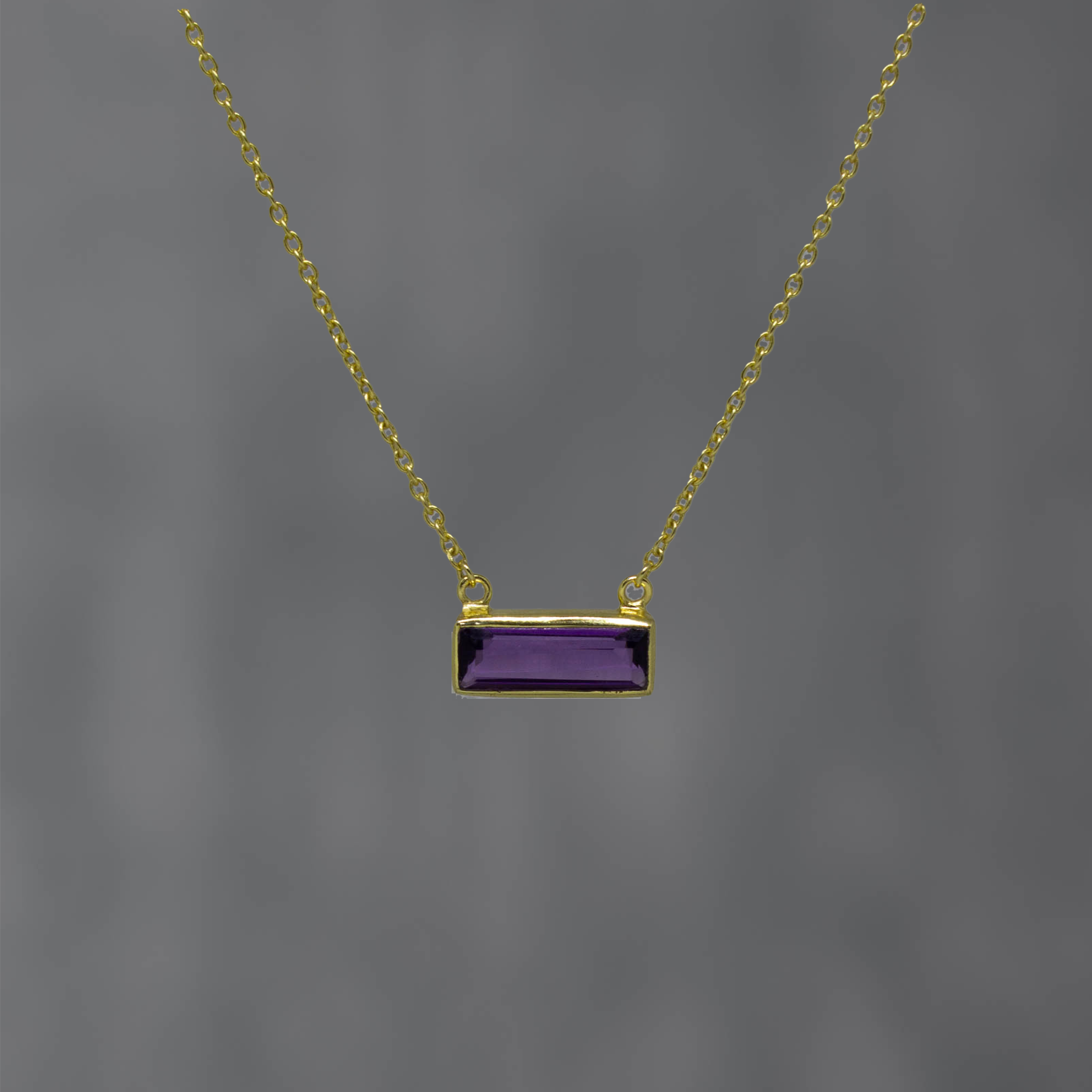 Rectangular Gemstone Necklace – Beyond Biasa