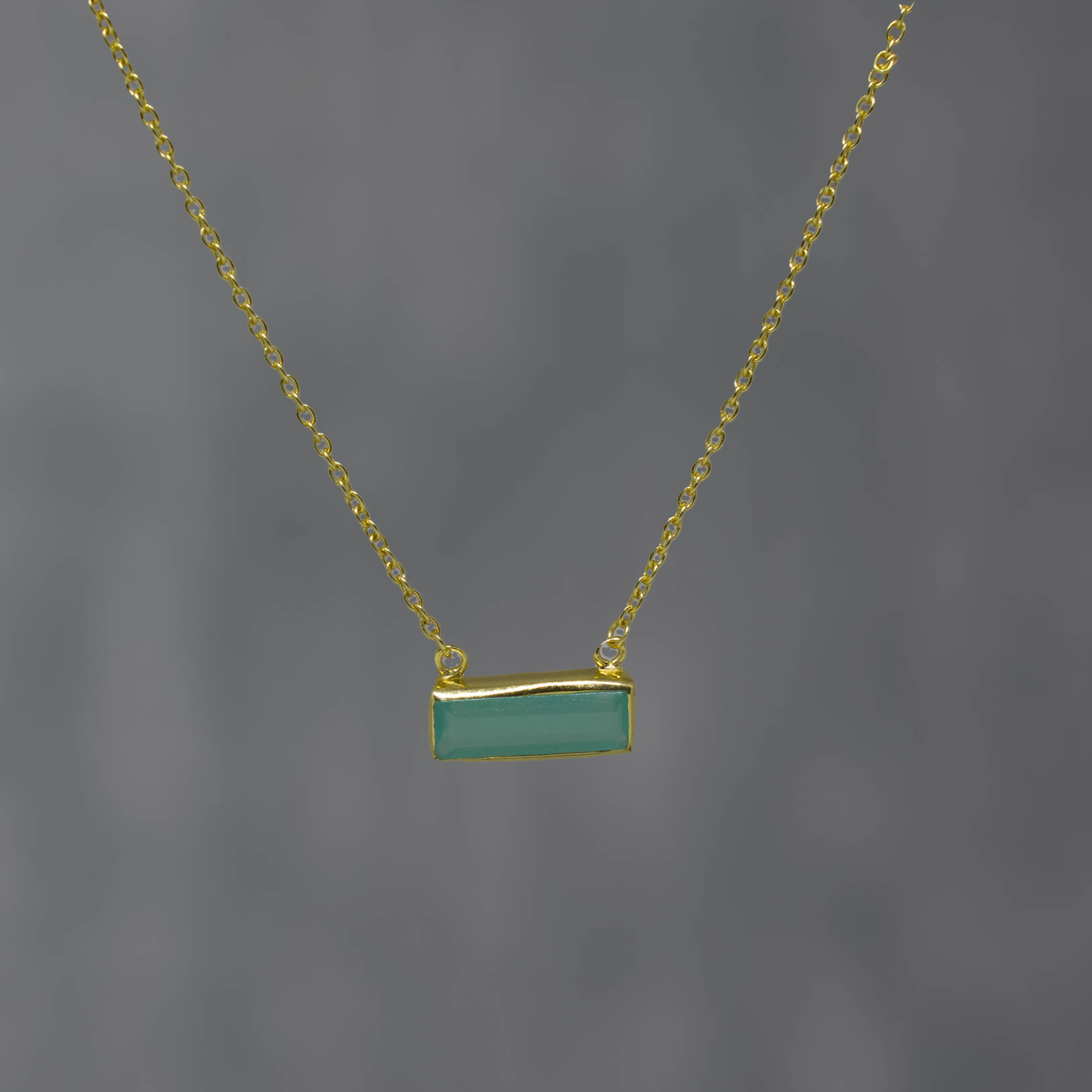 Rectangular Gemstone Necklace – Beyond Biasa