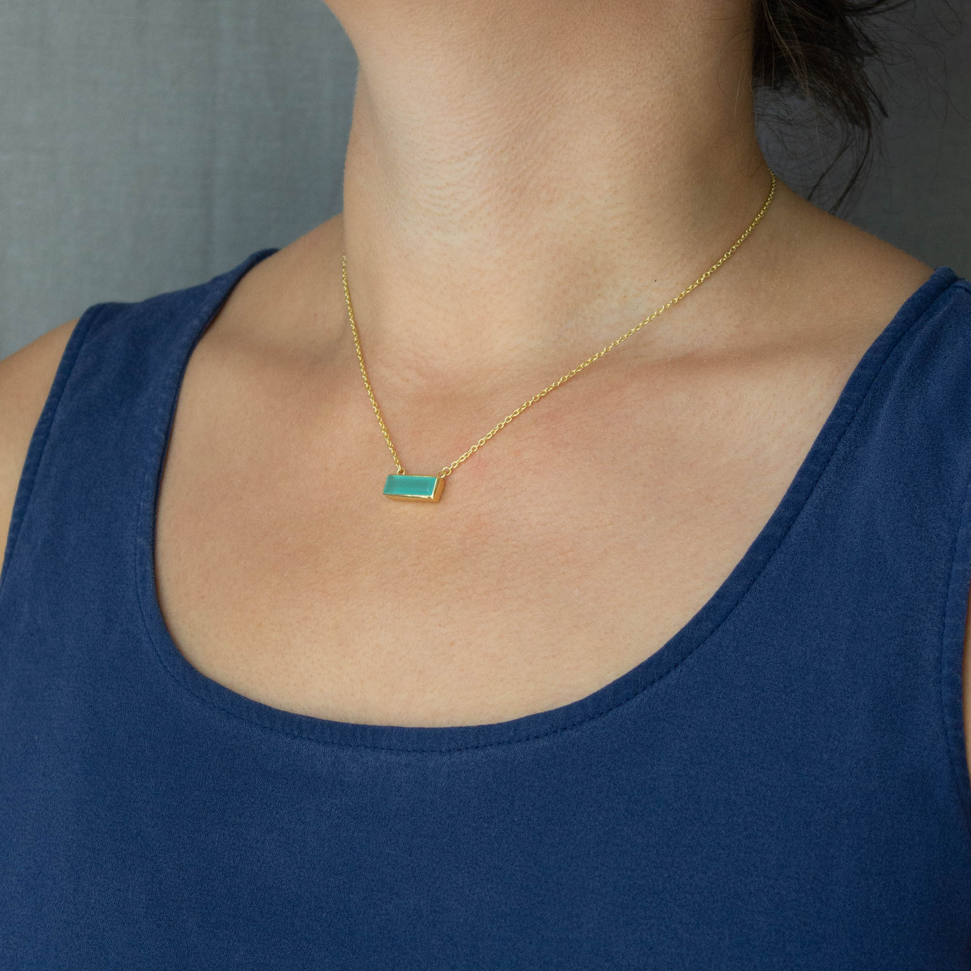 Rectangular Gemstone Necklace – Beyond Biasa